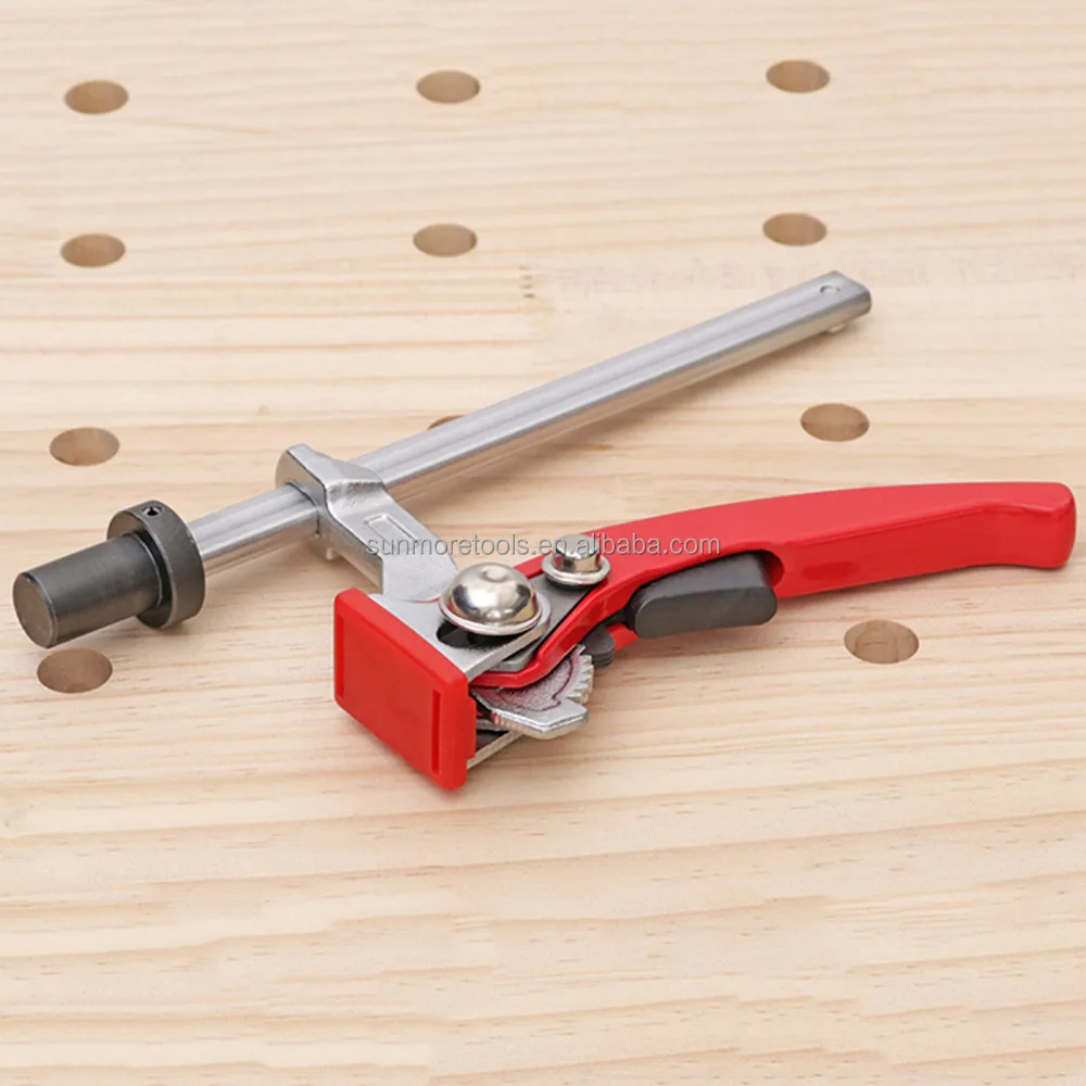 Heavy Duty Ratchet Guide Rail Lever Clamp for Woodworking