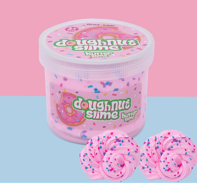 Food Putty Series Doughnut Butter Slime With Soft and Fragrance in Pot ...
