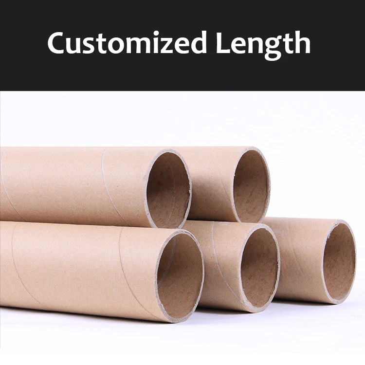 Custom Size Cardboard Kraft Paper Core Tubes for Packaging