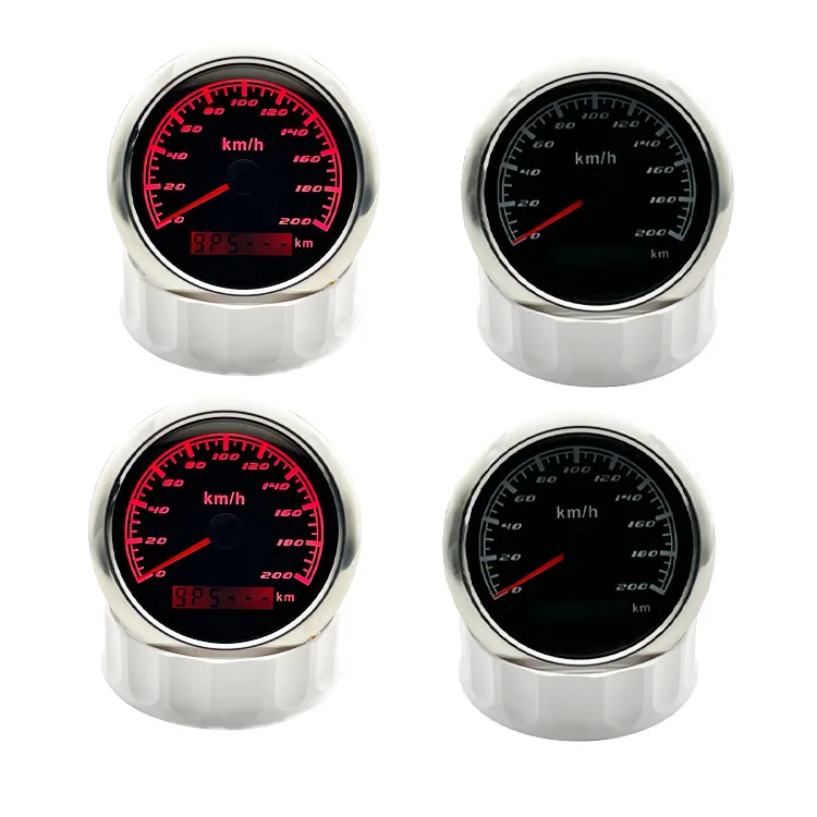 85mm Universal Gps Speedometer With Indicator Odometer Cog Trip 0-200 ...