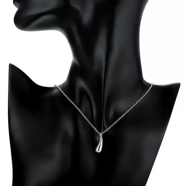 Adjustable Elegant Water Drop Jewelry Set Alloy Necklace and Earring ...