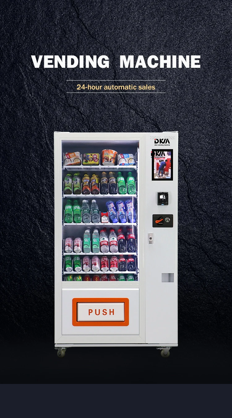 DKM Automatic Cooling Combo Vending Machine for Snacks & Drinks