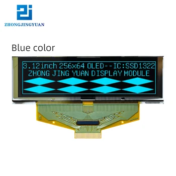 3.12 Inch Oled Display Module 256x64 Driver Ic Is Ssd1322 Spi/parallel Interface Monochrome Oled ...