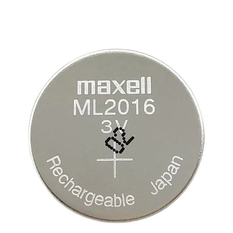 3V ML2016 25mAh Rechargeable Lithium Button Battery for RTC Backup ...