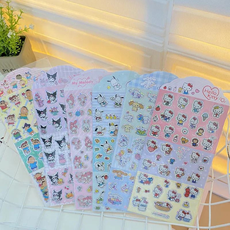 Kawaii Cartoon Children Cute Palm Book Stationery Stamping Stickers Toy ...