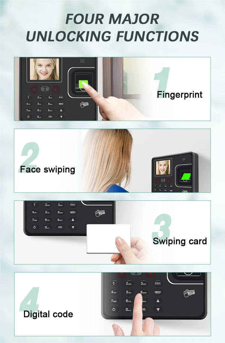 Eseye Face Recognition Attendance and Access Control Device Time Clock ...