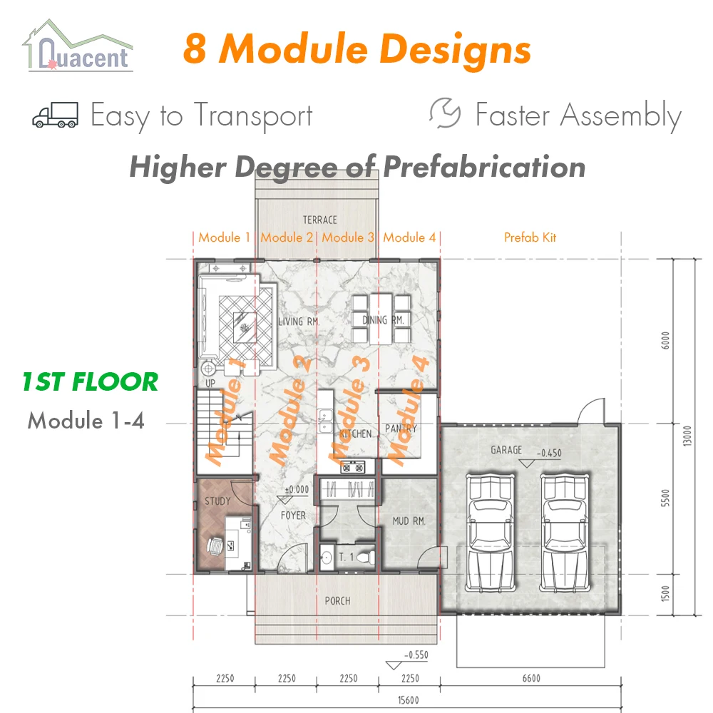 253 SQM 4 Bedroom Prefab Home - Modern & Luxury Design