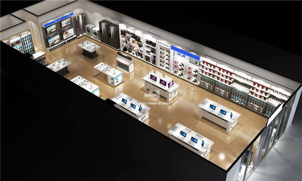 Computer Shop Display Stand Design Decoration For Computer Store - Buy ...