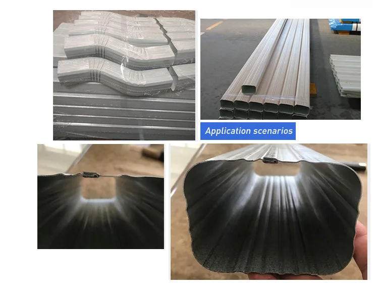 Metal Drain Pipe Downspout Roll Forming Machine/ Rain Spout Gutter ...
