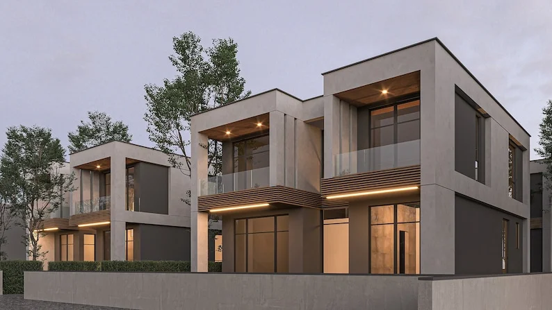 Modern Light Steel Prefabricated Residential Villas