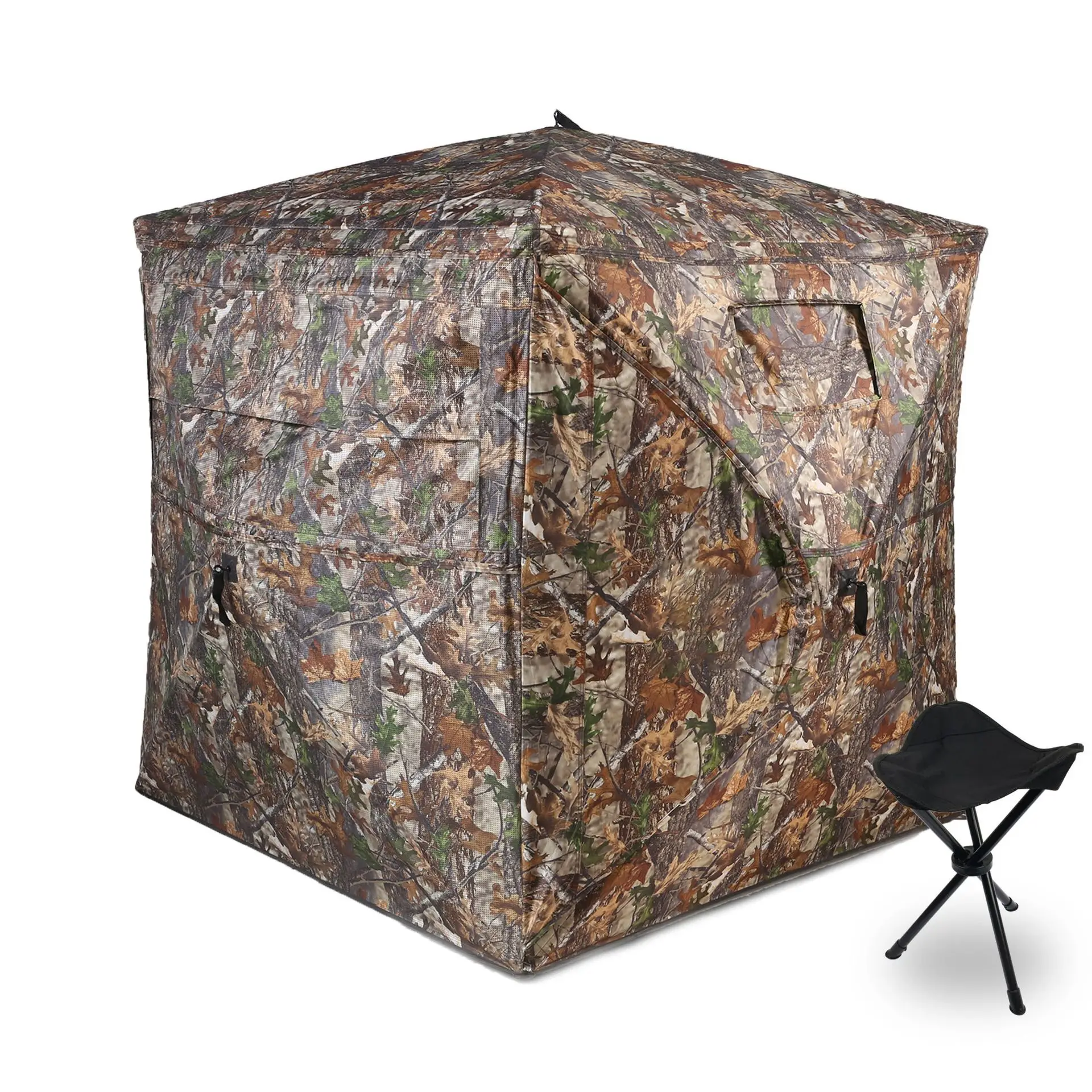 Hunting Tent Duck Camouflage Blinds See Trough Ground Blind Chair Hide ...