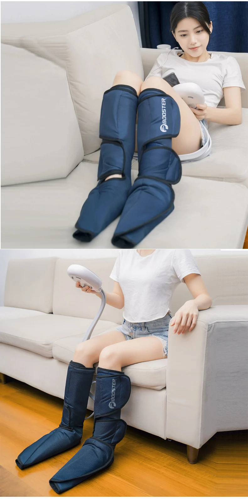 Air Pressure Pressotherapy Compression Electric Heating Kneading ...