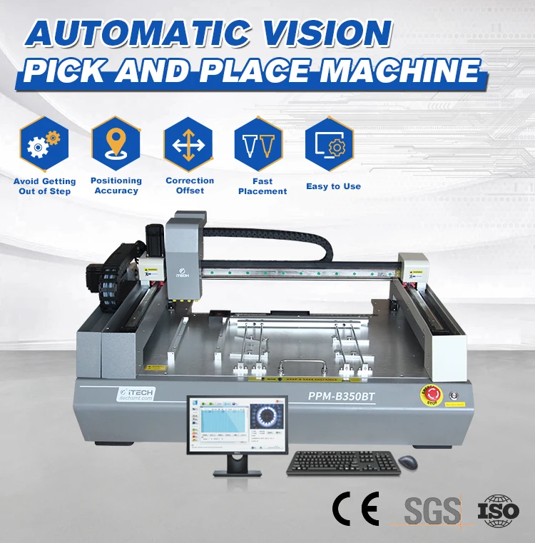 Electronic Products Machinery 4 Head Machine Pcb Pick And Place Making ...