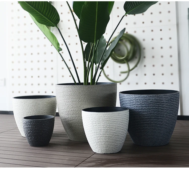 Garden Pots Planters Outdoor Large Plastic Home Decor Living Room Green ...