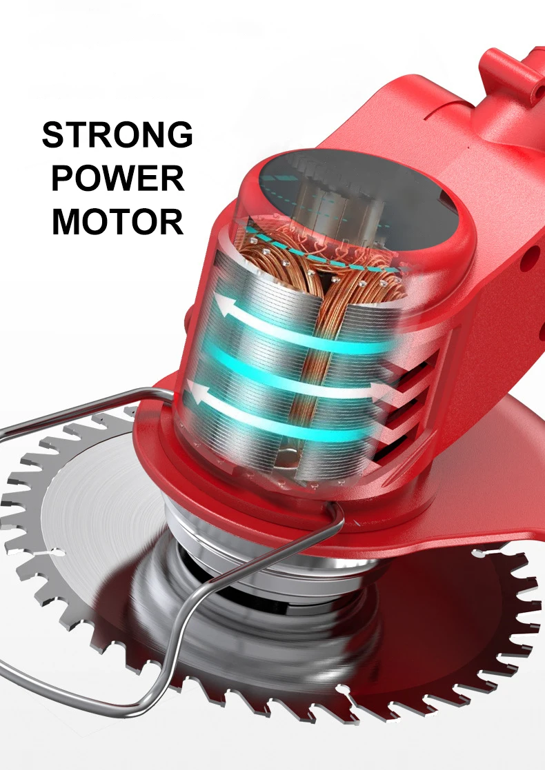 Portable Lawn Mower Weeding Machine - Cordless & Efficient