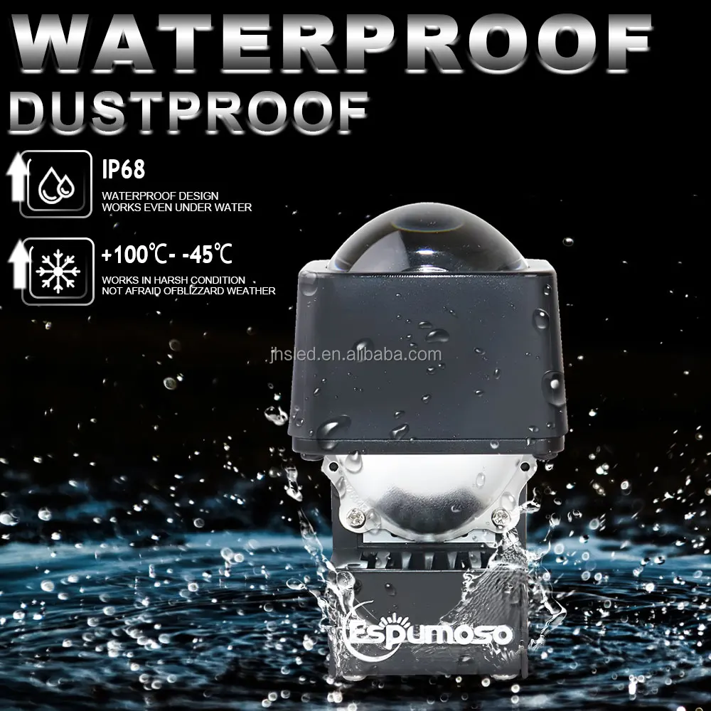 K119 Led Headlight 1.5inch Led Fog Lights Waterproof Hi Lo Beam H4 H7 ...
