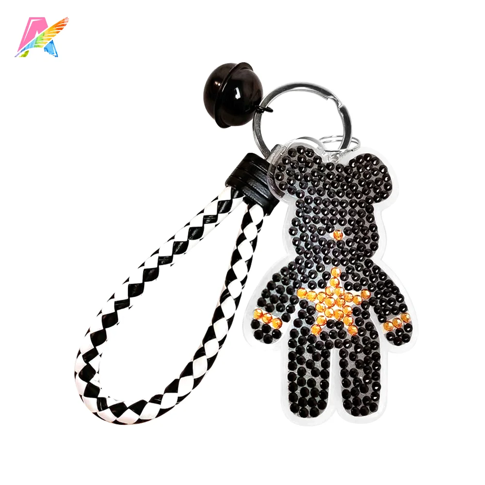 New Crafts Puzzle Diamond Painting Handmade Diy Beaded Keychain - Buy ...