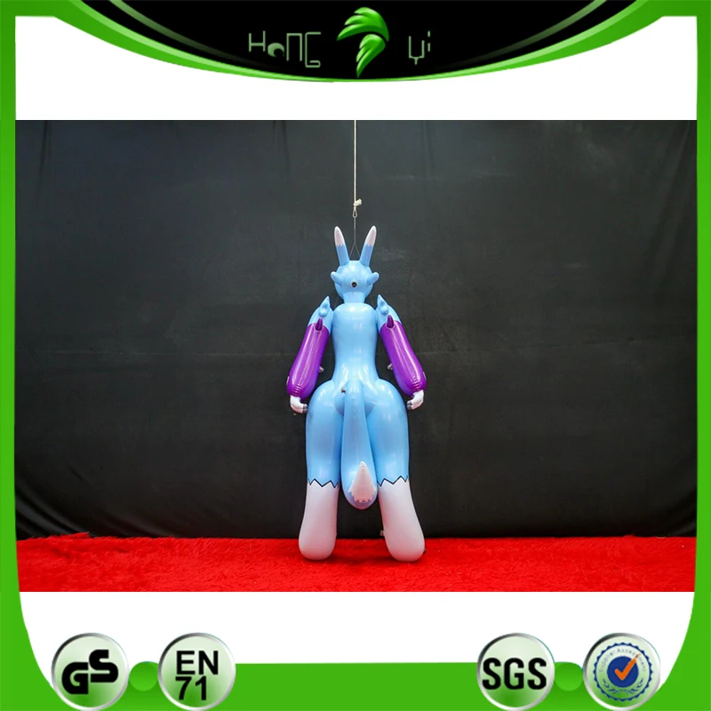 Custom Inflatable Renamon Anime Fox Girl Toy - 3 Year Warranty