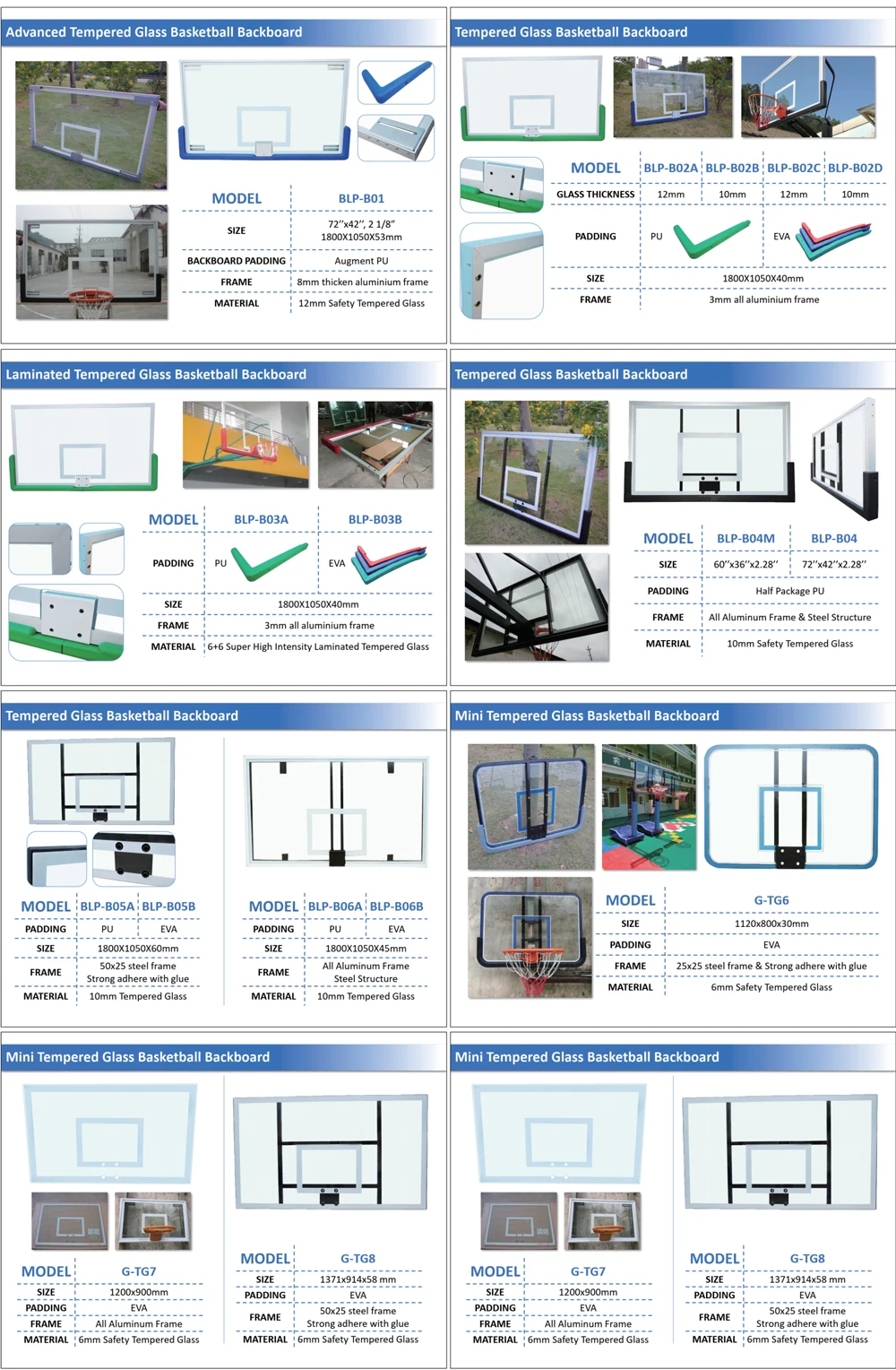 72 Inch Custom Basketball Accessories Pu Padding Basketball Backboard ...