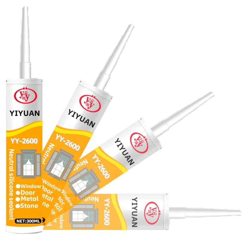 Yy-2600 300ml High-quality Multipurpose Glass Silicone Sealant Weatherproof Silicone Sealent ...