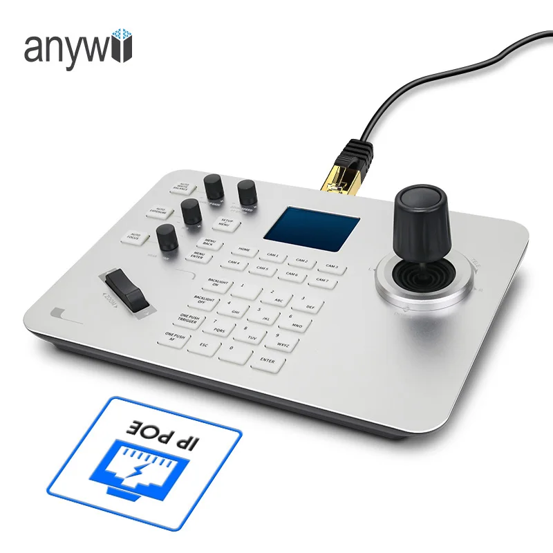 Anywii IP POE 4K PTZ Camera Controller Set for Live Streaming