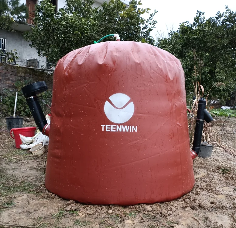 Eco-friendly Portable Biogas Digester for Waste Treatment
