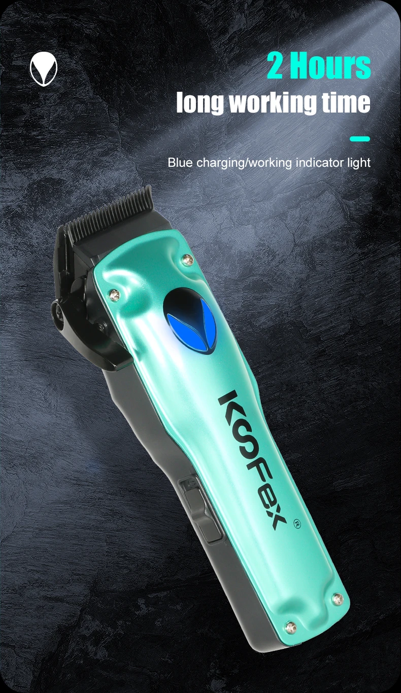 Koofex Professional Cordless 6800 Rpm Brushless Motor Barber Clipper ...