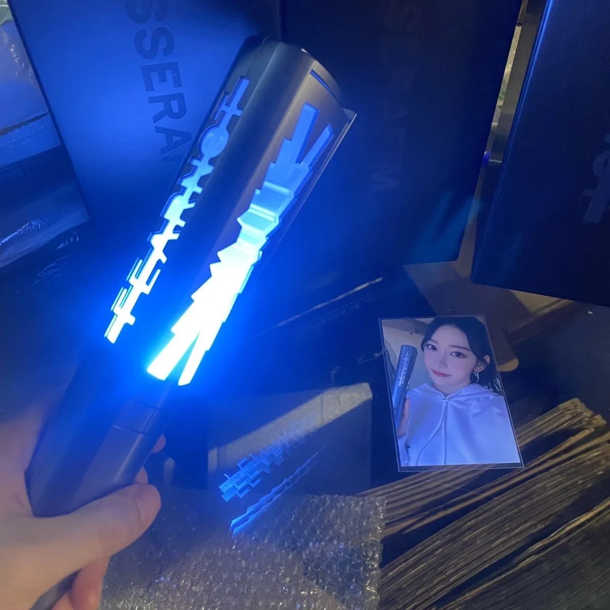 Kpop Le Sserafim Ibts Custom Official Penlight Fans Cheering Hand Wand ...