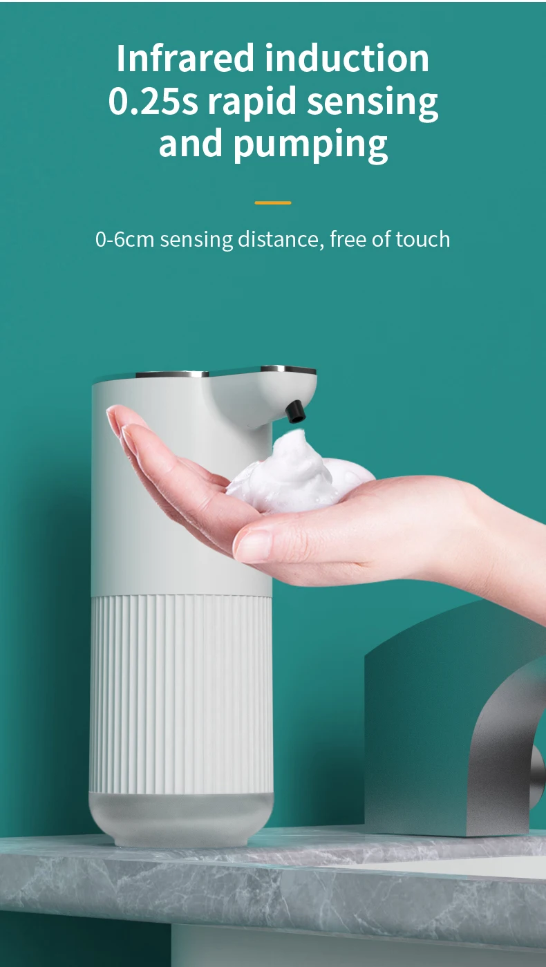 Wall Mounted/Table Automatic Sensing Hand-Free Foam Soap Dispenser ...