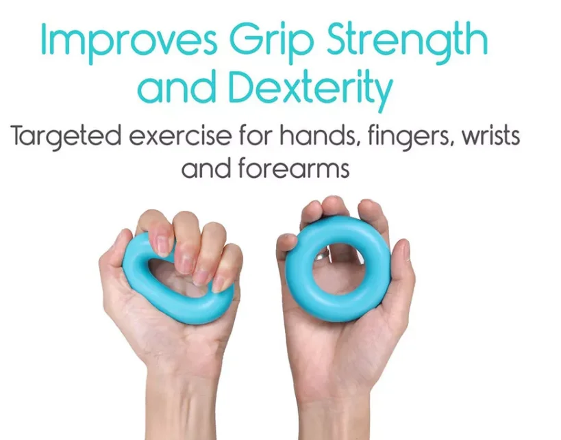 Hand Grip Strengthener Exerciser Gripper Forearm Finger Silicone ...