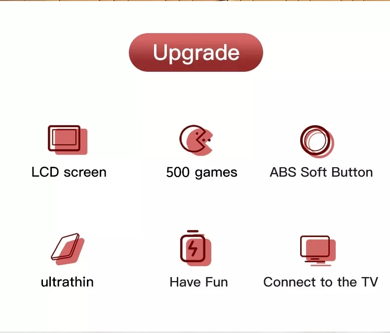 Portable G5 Mini Handheld Game Console Built-in 500 Classic Retro Games ...