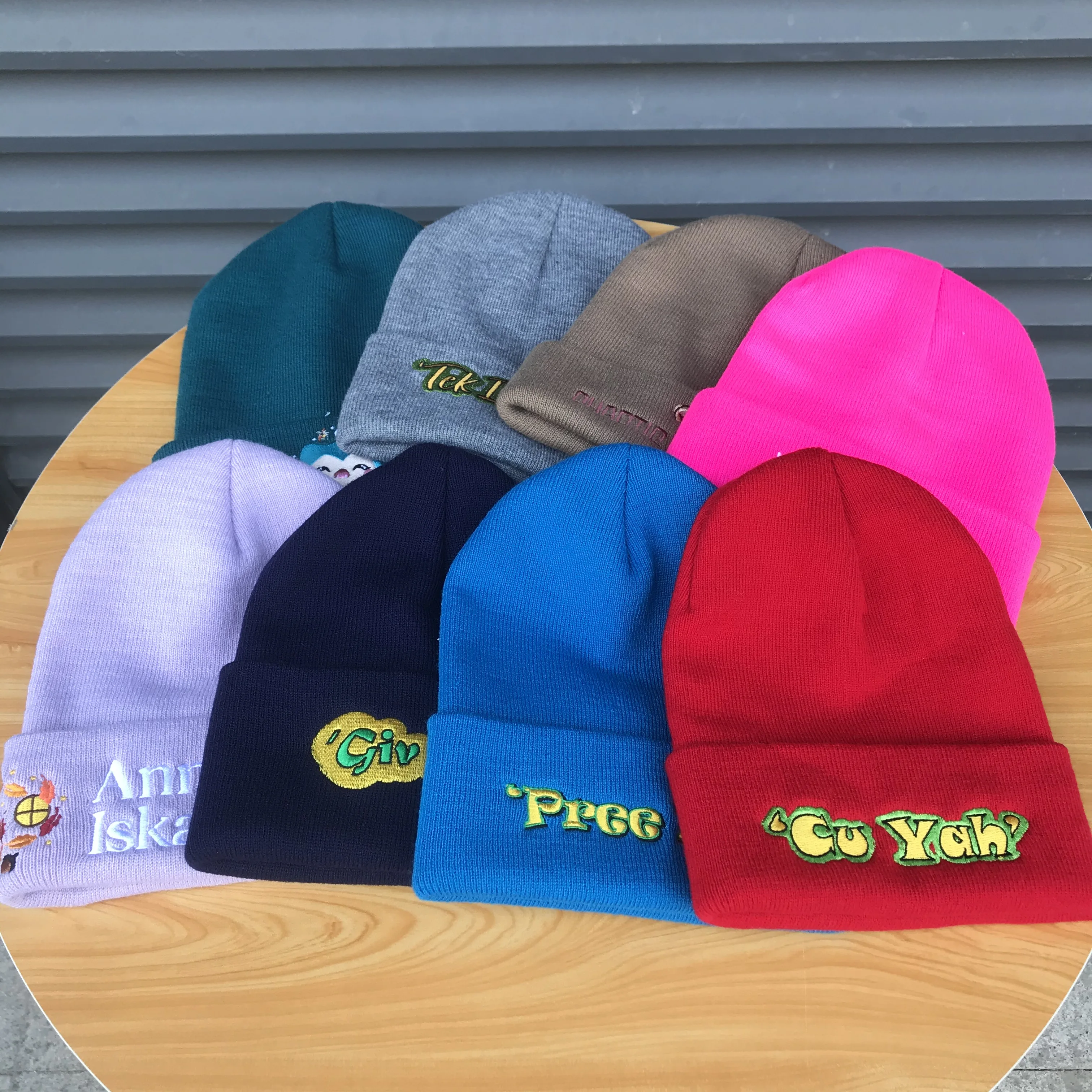 Factory Custom Embroidered Logo Beanie Hats,Knitted Hight Quality ...