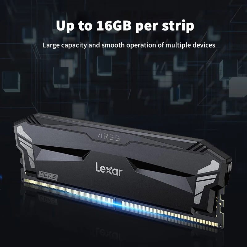 Lexar DDR5 Memory - 16GB, 6400hz, Hynix a-Die Gaming RAM