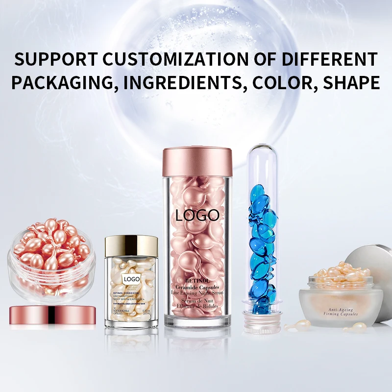 Collagen Skin Whitening Anti-aging Vitamin E Capsule Serum Vitamin C ...
