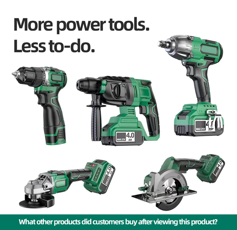 18V Professional Cordless Drills - Power Tool Set Combo Kit
