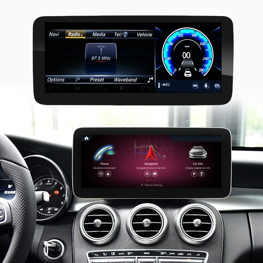 Mercedes Benz CLA icin 12.3 inc araba GPS radyo multimedya 180 200 250 45 45 AMG Android 13 navigasyon ekran