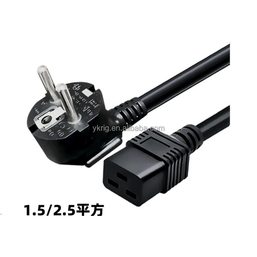Aluminum Electrical Cable Eu Ac Plug Two Pins Tail C13 Female Jack ...