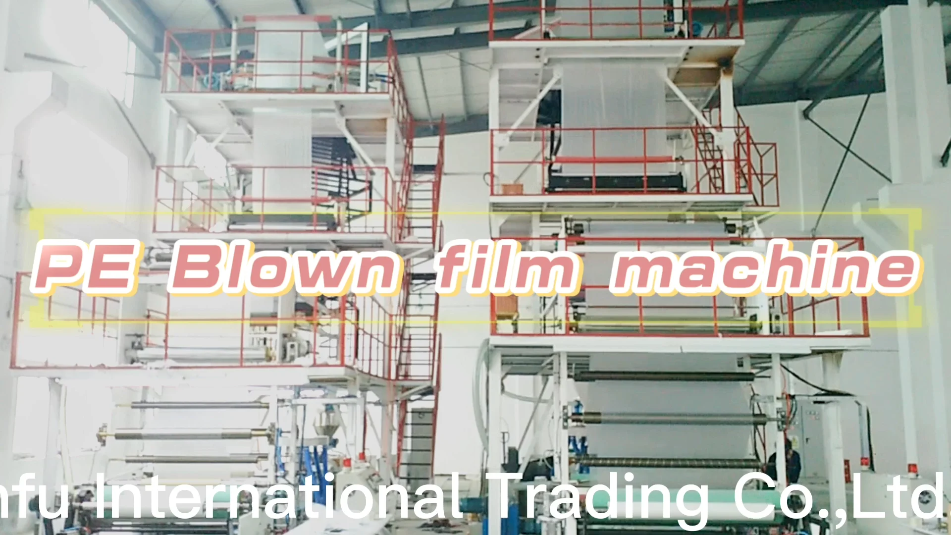 3 Layer Co-extrusion Blown Film Machine Packaging Film Production Line ...