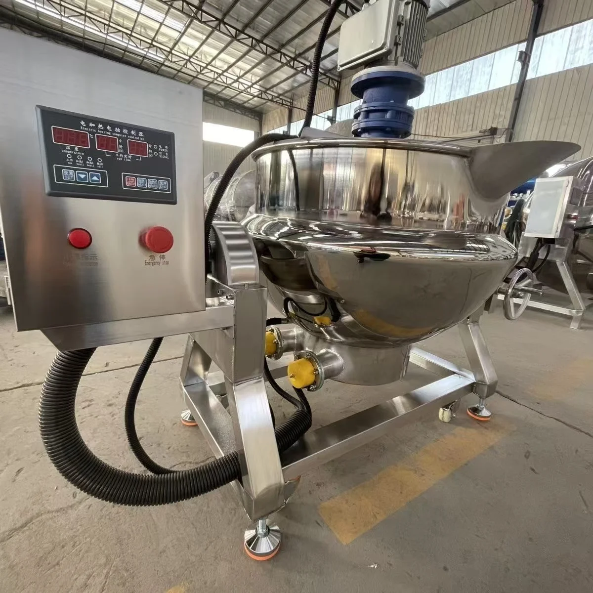 Automatic Cooking Mixer Machine Jacketed Kettle Agitator Jacketed Multi ...