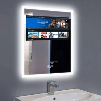 Customized Touch Screen Led Smart Mirror Android System Bathroom ...