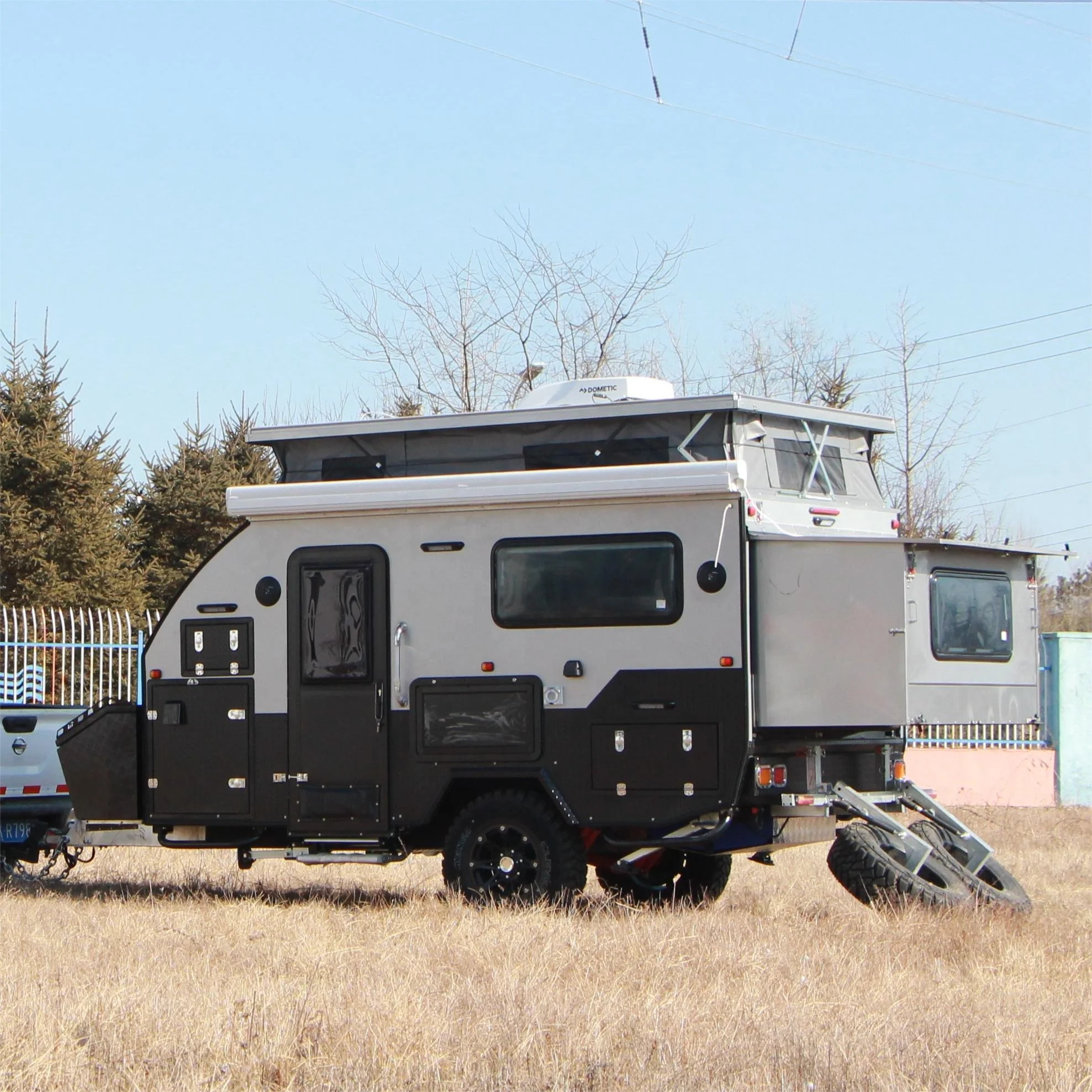 17ft Rv Pop Top Caravan With Slide Out Bed - Buy Rv Pop Top Caravan ...
