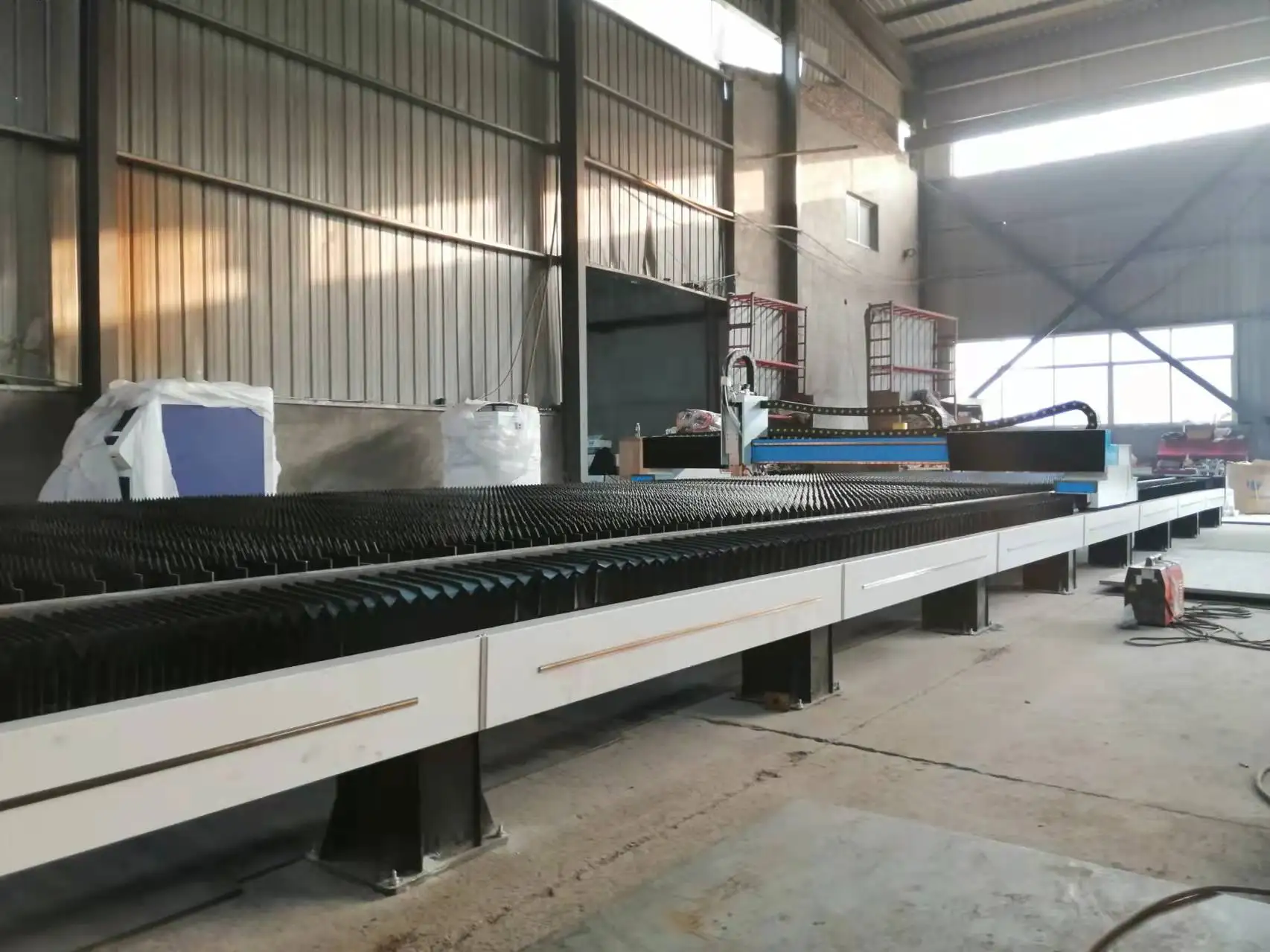 Full Automatic Cnc Plasma Profile Cutting Machine Steel H Beam U Steel ...