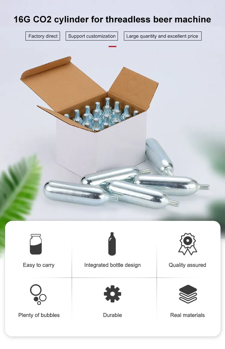 Soda Machine Replenishes 16g Co2 Cartridge Gas Bottle 16g Co2 Gas ...