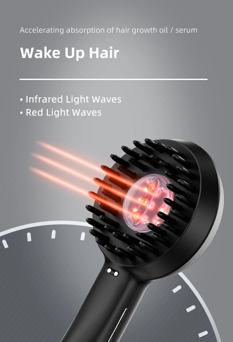 Stimulate Vibration Energy Hair Growing Comb Soft Tooth| Alibaba.com