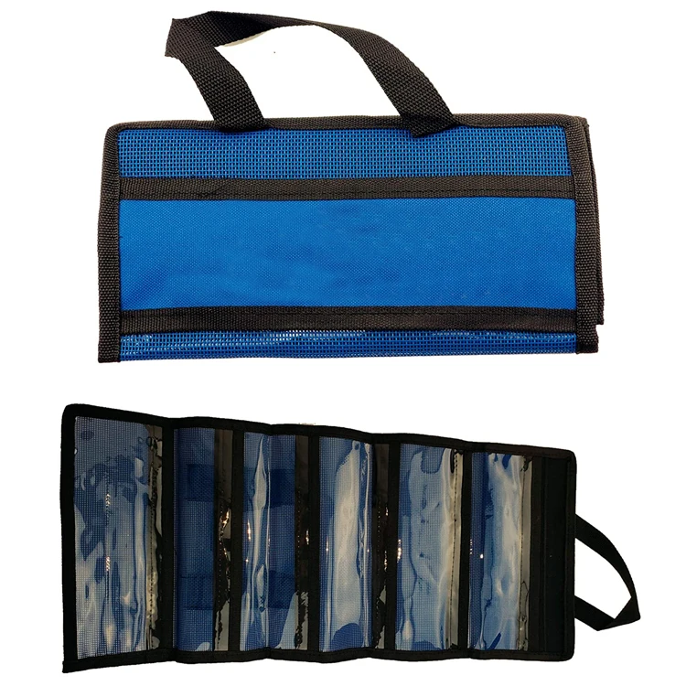 Rollable Clear Plastic PVC Mesh Fishing Lure Bags Fish Tackle Trolling ...