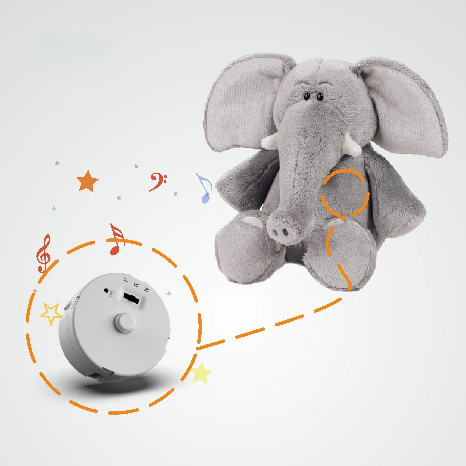 Custom Plush Toy Sound Module Round Shape Sound Recorder For Plush Toys ...