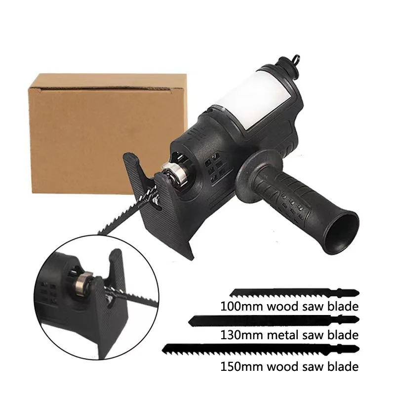 Reciprocating Jig Saw Metal File Attachment New Portable Electric Drill ...