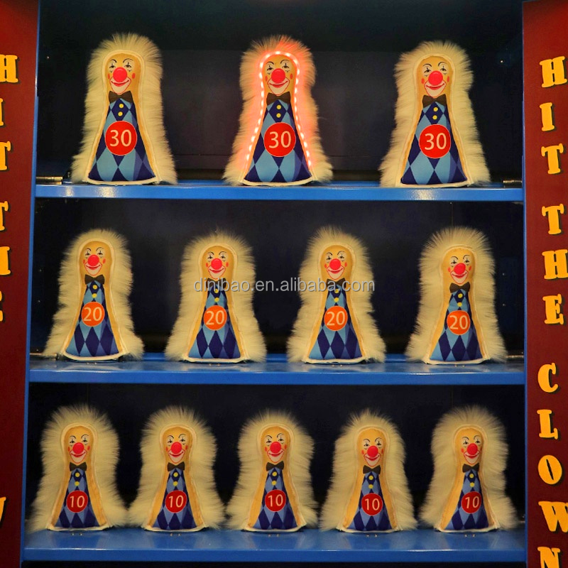 Dinibao Coin Operated Game Machines Hit The Clown Ticket Lottery Arcade ...