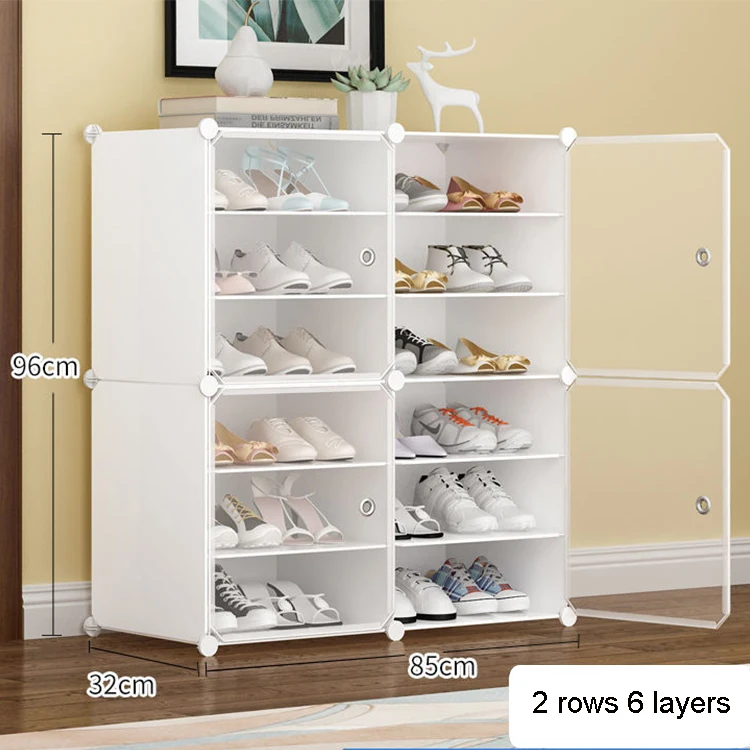 Simple Design Folding Shoes Rack Extendable Plastic 9 Layers Storage ...