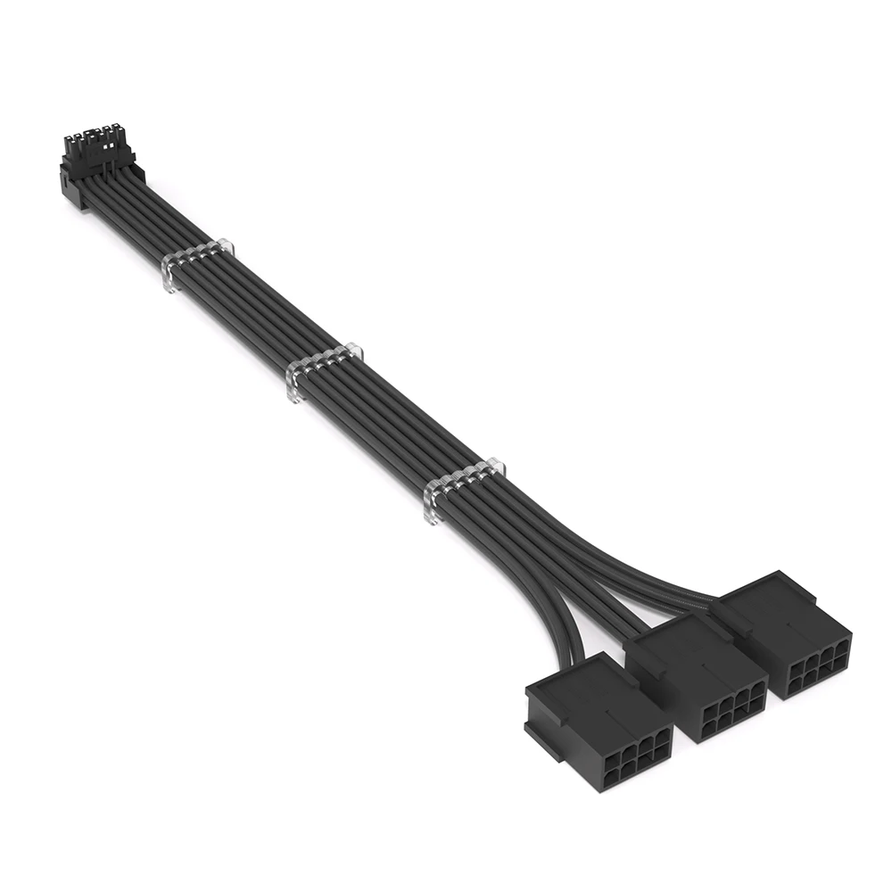 PCIE 5.1 12VHPWR ATX3.0 Extension Cable - 2x6P, 3x8Pin PSU Power ...